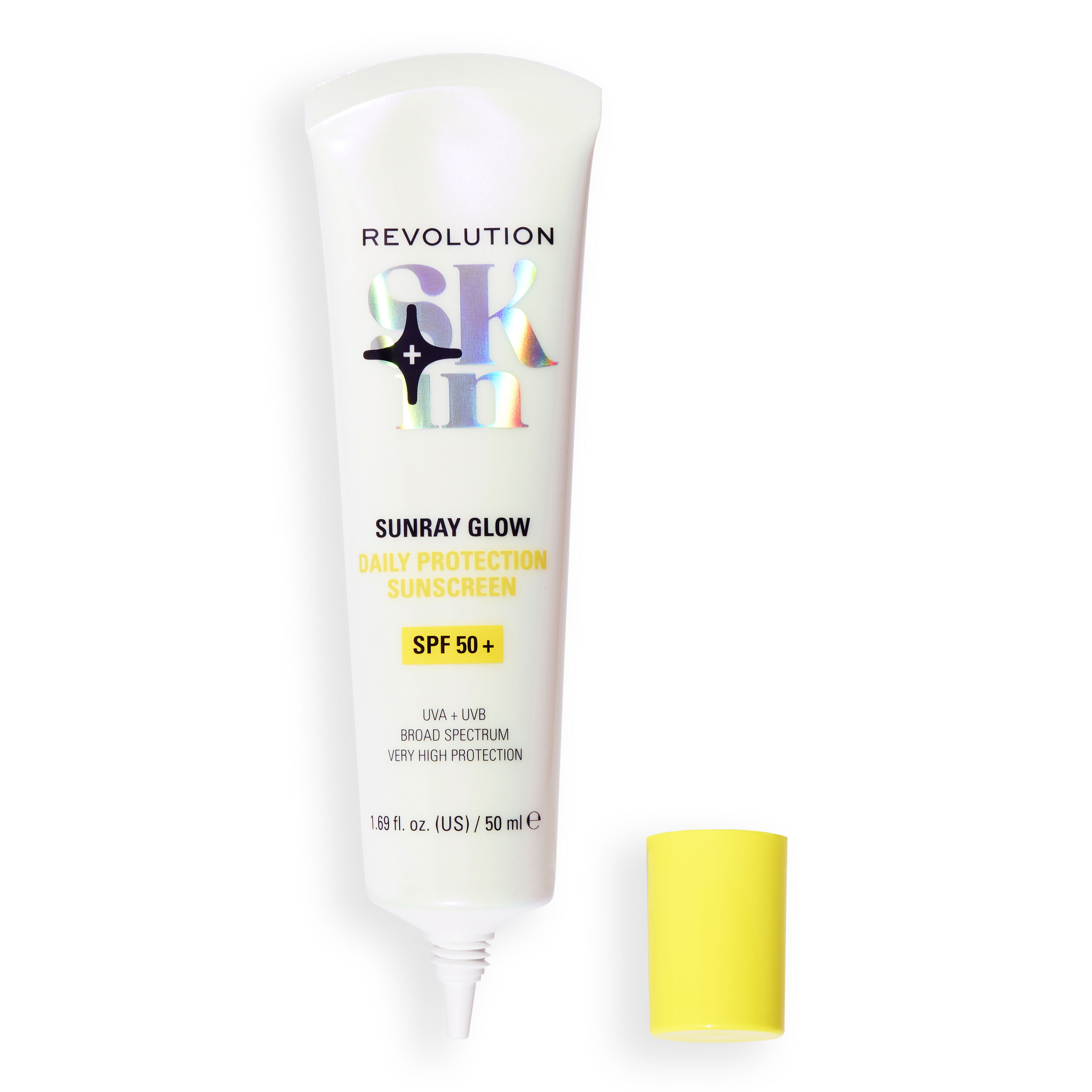 Revolution Skin Sunray Glow Daily Protection Sunscreen SPF 50+ with Vitamin C | Revolution Beauty