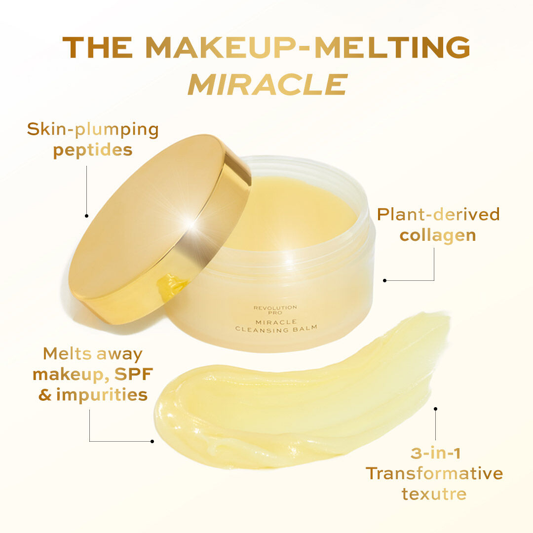 Revolution Pro Miracle Vegan Collagen Cleansing Balm | Revolution Beauty