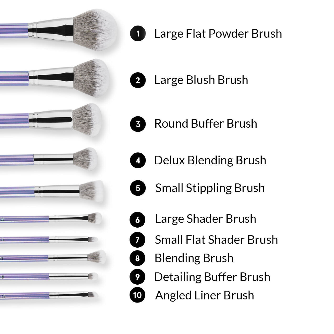 BH Hello Holo 10 Piece Brush Set | Revolution Beauty