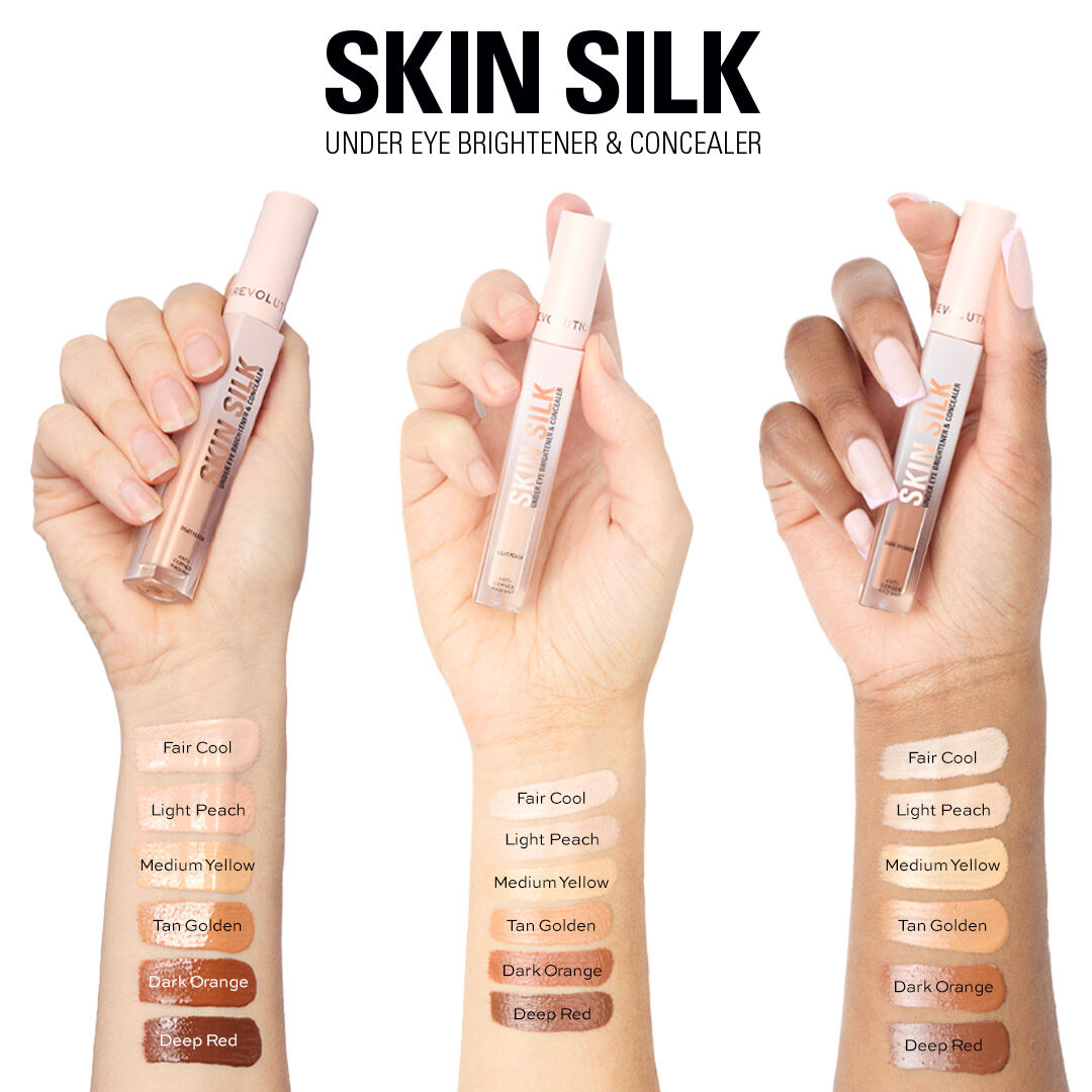 Revolution Skin Silk Radiant Serum Under Eye Brightener & Concealer ...