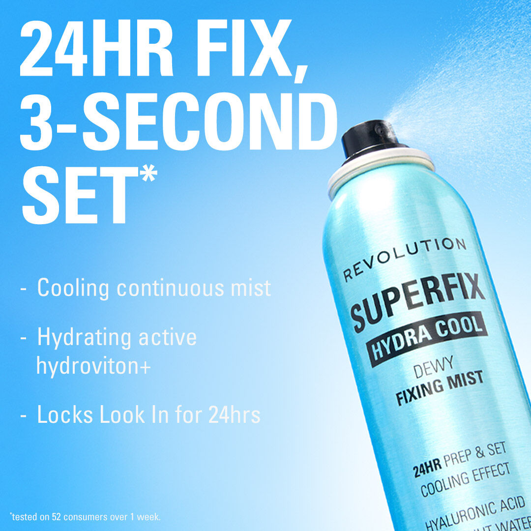 Revolution Superfix Hydra Cool Prep + Fix Continuous Fixing Mist | Revolution Beauty
